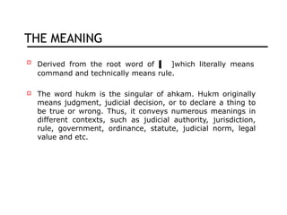 Introduction to Usul Fiqh : al hukm al-sharii | PPT