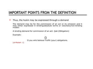 Introduction to Usul Fiqh : al hukm al-sharii | PPT