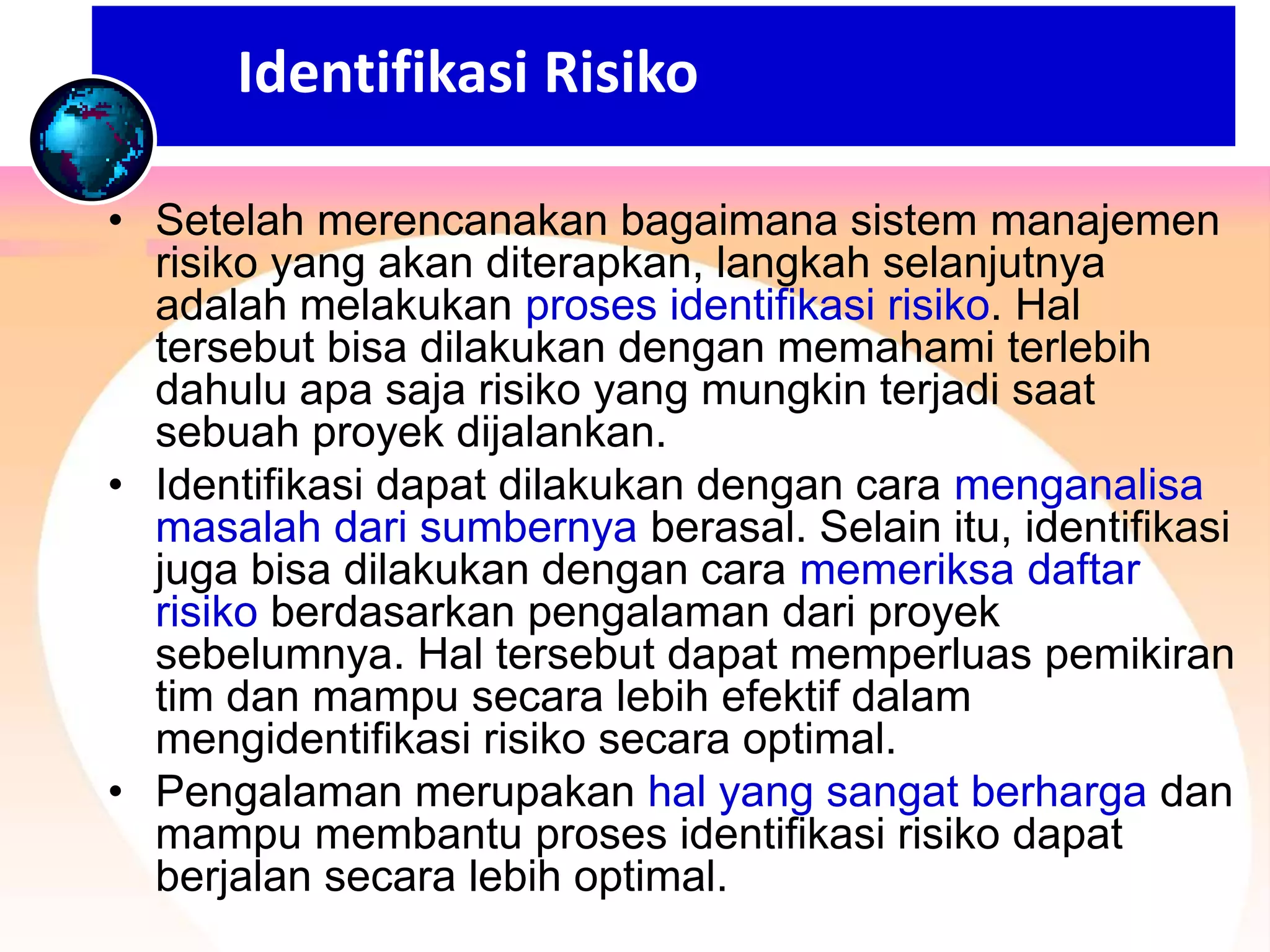 Strategi Manajemen Risiko yang Efektif _Training "Penerapan RISK ...