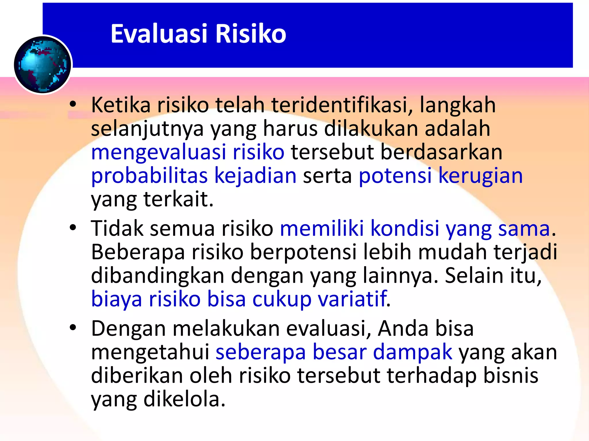 Strategi Manajemen Risiko yang Efektif _Training Strategi Manajemen Risiko yang Efektif _Training