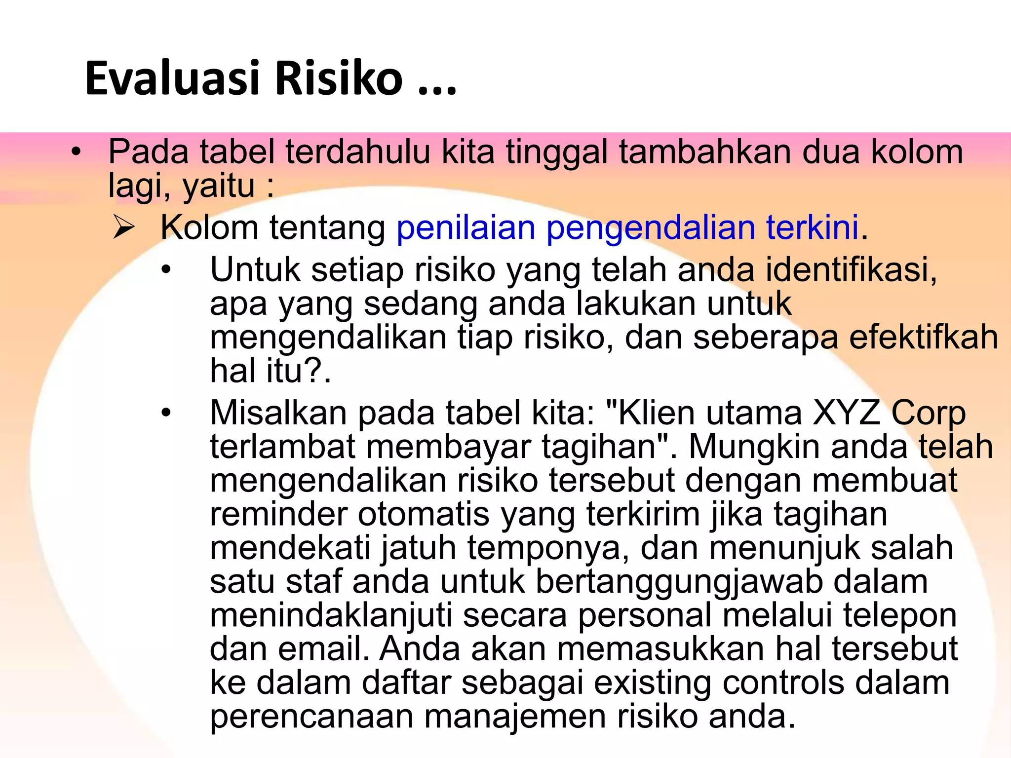 Strategi Manajemen Risiko yang Efektif _Training Strategi Manajemen Risiko yang Efektif _Training