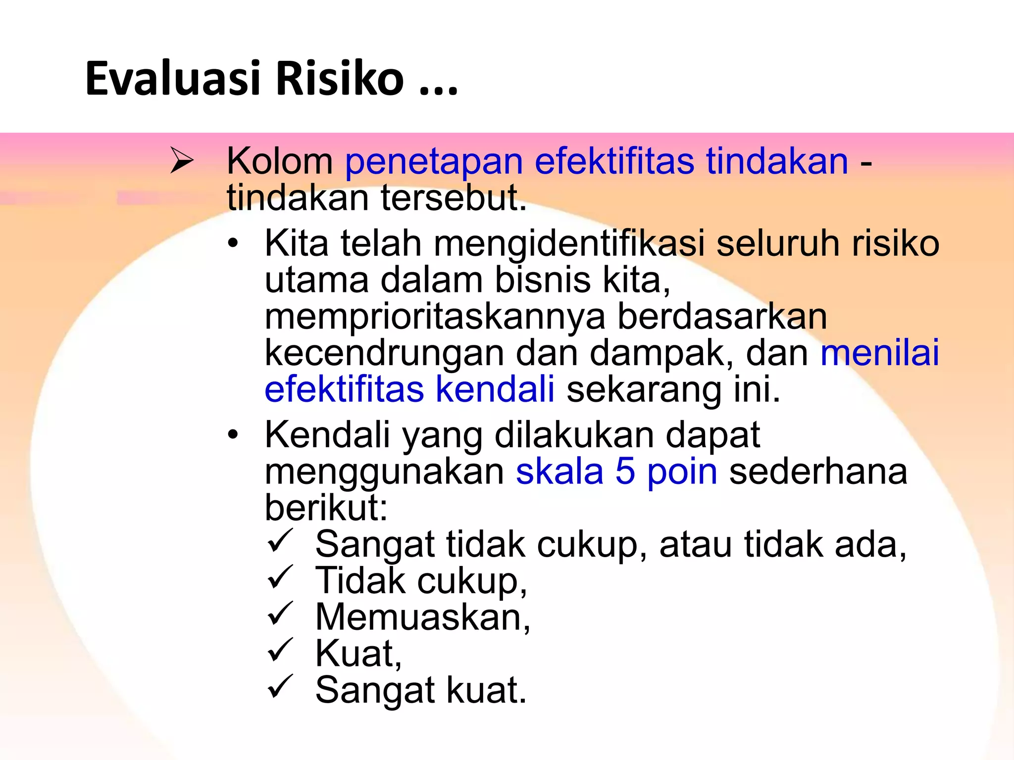 Strategi Manajemen Risiko yang Efektif _Training Strategi Manajemen Risiko yang Efektif _Training