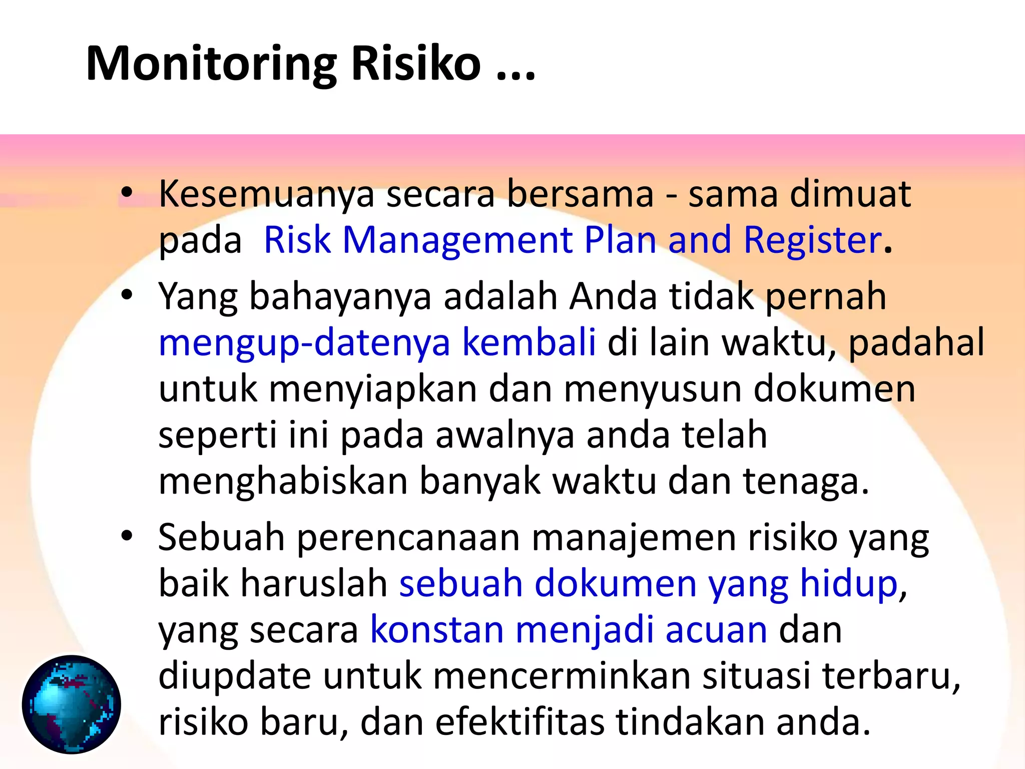 Strategi Manajemen Risiko yang Efektif _Training "Penerapan RISK ...