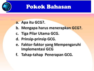 GCG Principles _Training "FRAUD & INVESTIGATIVE AUDITING". | PPT