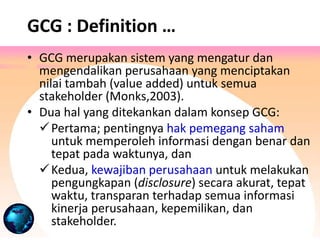 GCG Principles _Training "FRAUD & INVESTIGATIVE AUDITING". | PPT
