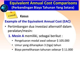 Studi Kasus-1_Equivalent Annual Cost Comparisons (EAC) _Training "TOTAL ...