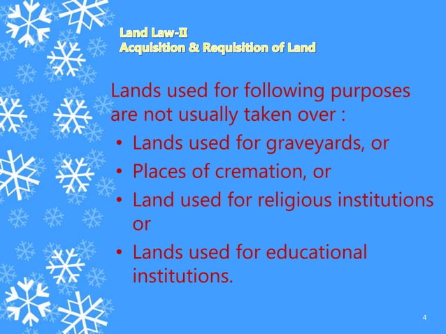 7a.Land Law-2 Acquisition & Requisition of Land (1).ppt | Developmental ...