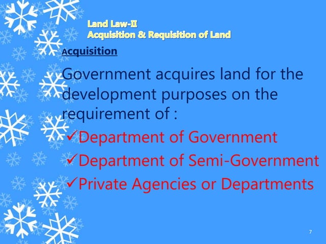 7a.Land Law-2 Acquisition & Requisition of Land (1).ppt