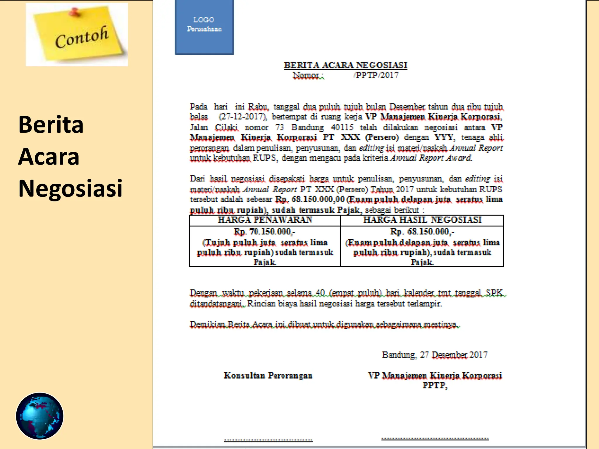 Negosiasi dalam Pengadaan Barang & Jasa Pemerintah_ "Pembekalan ...