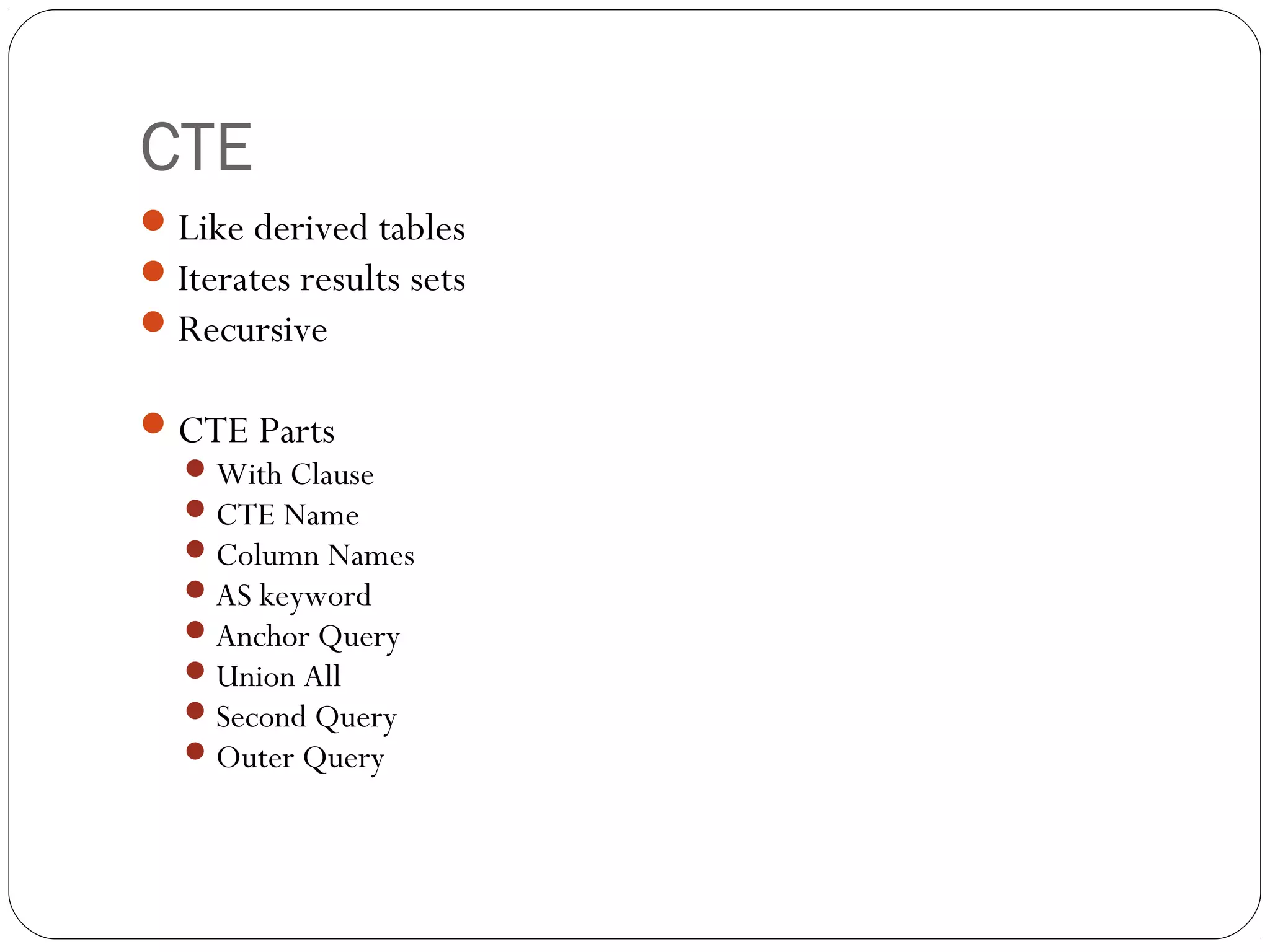 7a advanced tsql | PPT | Databases | Computer Software and Applications