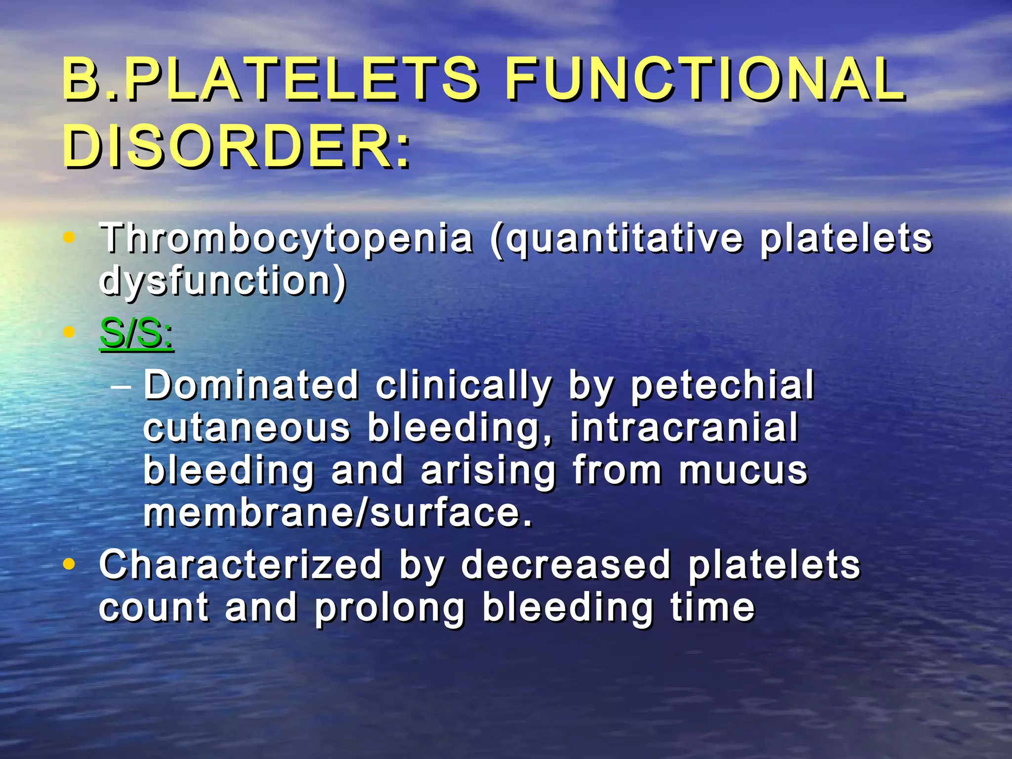 7a..bleeding disorder. | PPT