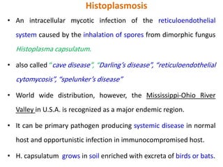 Histoplasmosis and Blastomycosis: Systemic mysosis | PDF
