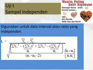 teknik analisis komparasi sampel kecil | PPTX