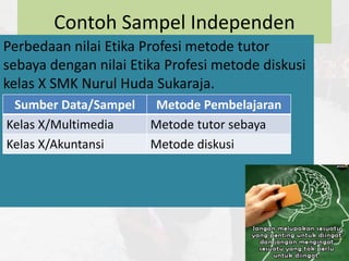 teknik analisis komparasi sampel kecil | PPTX