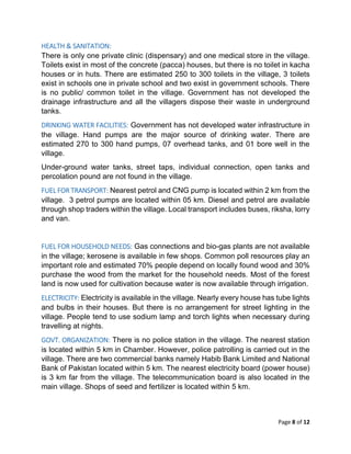 Village Jaffar Khan Jalbani Pdf | PDF | Agriculture | Industries