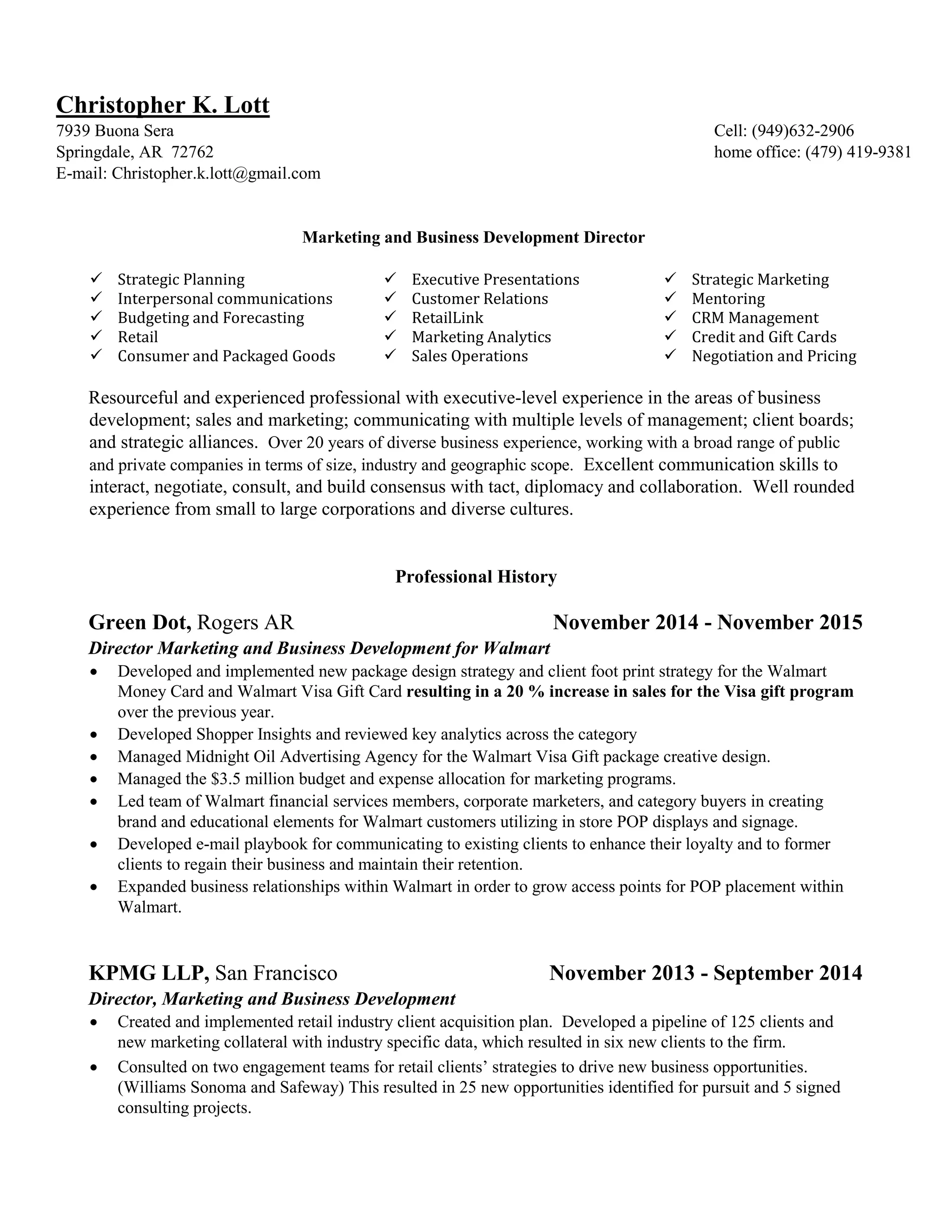 Chris Lott Resume 2016.1_V_3 | PDF
