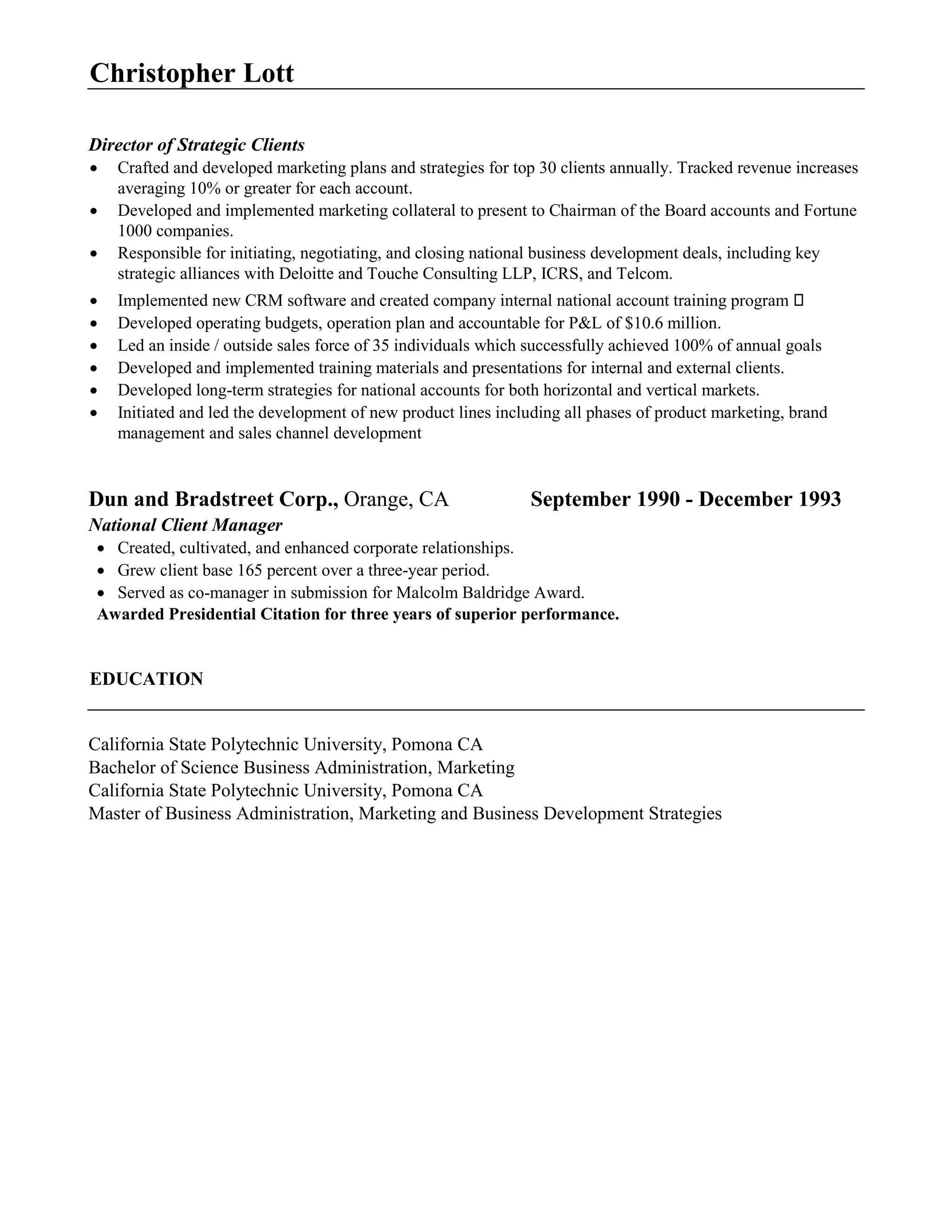 Chris Lott Resume 2016.1_V_3 | PDF