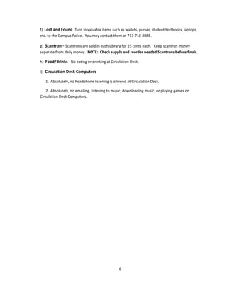 Library Assistant Handout revised | PDF