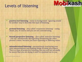 Developing Effective Listening Skills (Revised) | PPT