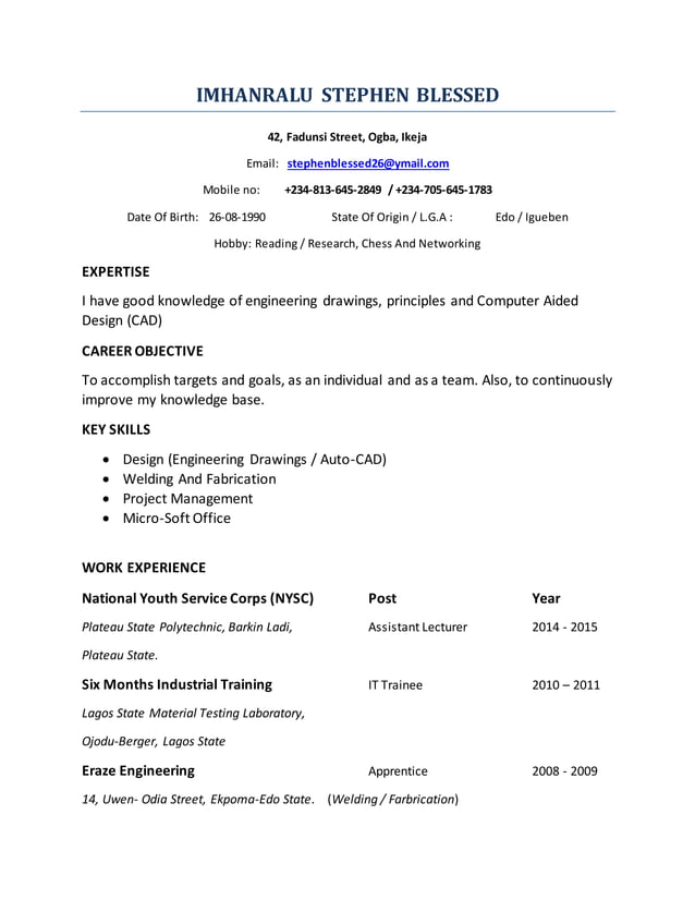 IMHANRALU STEPHEN BLESSED | PDF