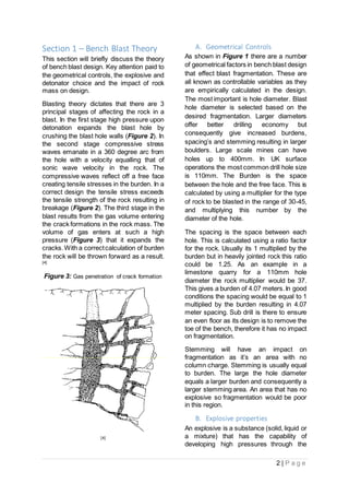Control and Prediction of Blast Fragmentation and It's effect on the Comminution Process | DOCX