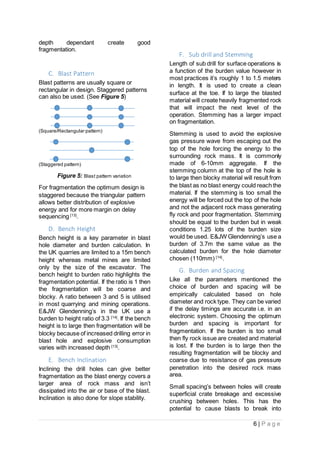 Control and Prediction of Blast Fragmentation and It's effect on the Comminution Process | DOCX