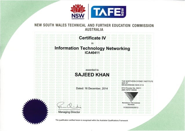 TAFE Cert IV | PDF