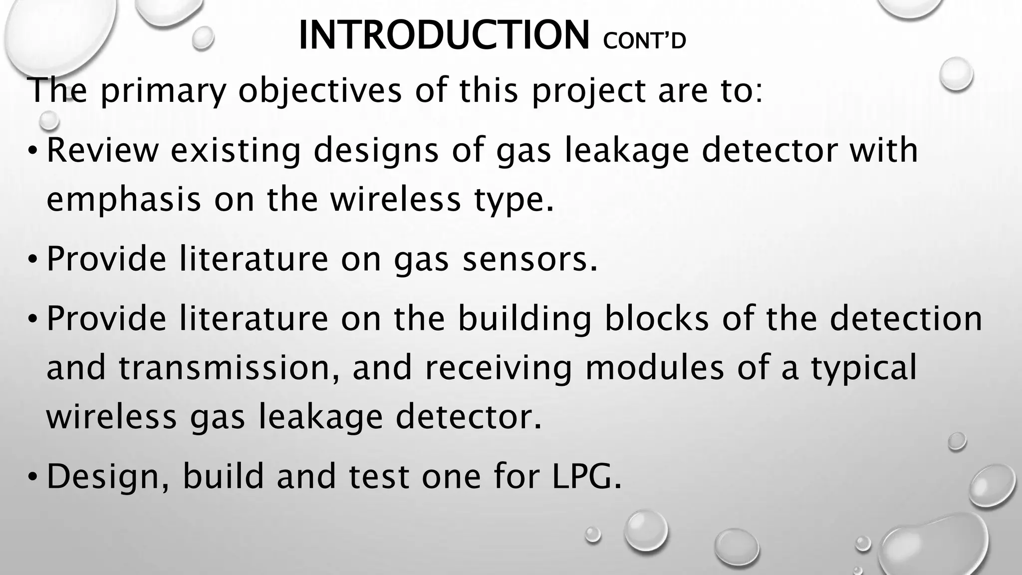 Project presentation on wireless lpg leakage detector | PPTX