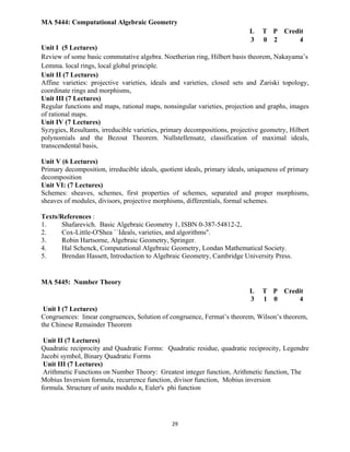 M.Sc_Syllabus | PDF | Programming Languages | Computing
