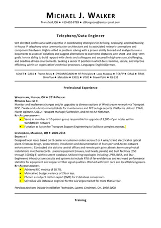 Mick Walker-resume | PDF