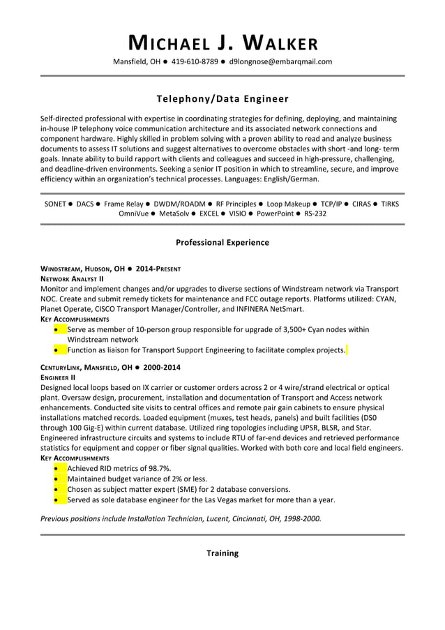 Mick Walker-resume | PDF