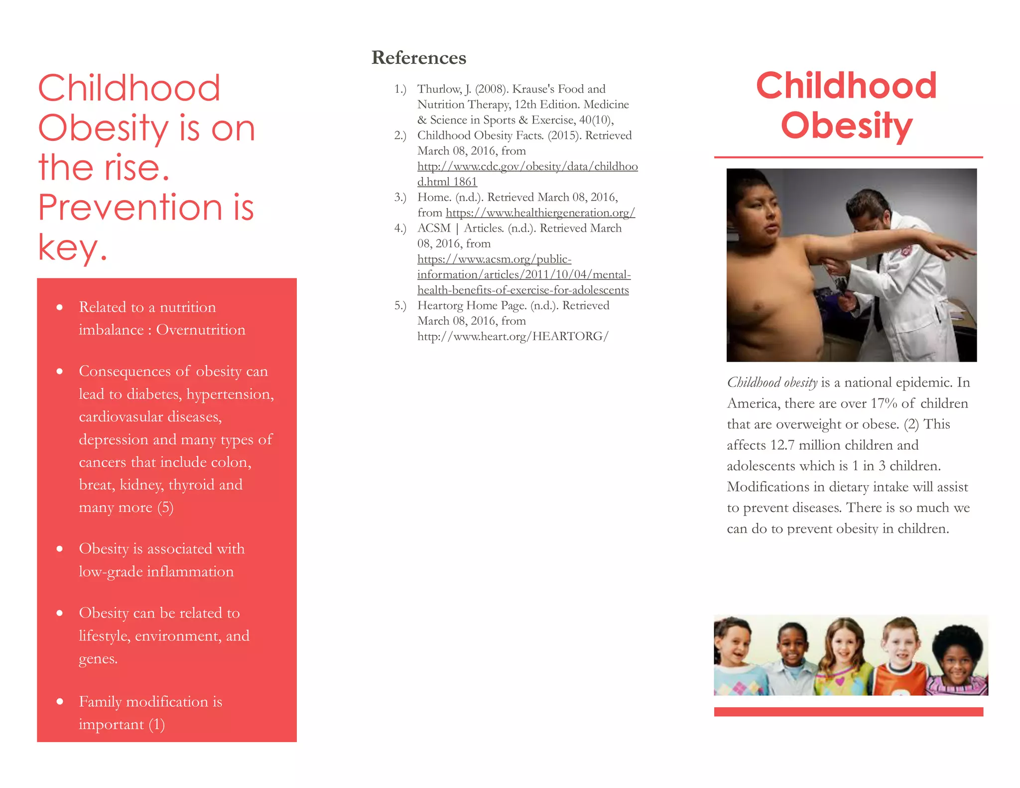 Childhood Obesity handout | PPT