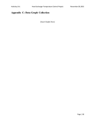 HeatExchangerTempControlProject | PDF