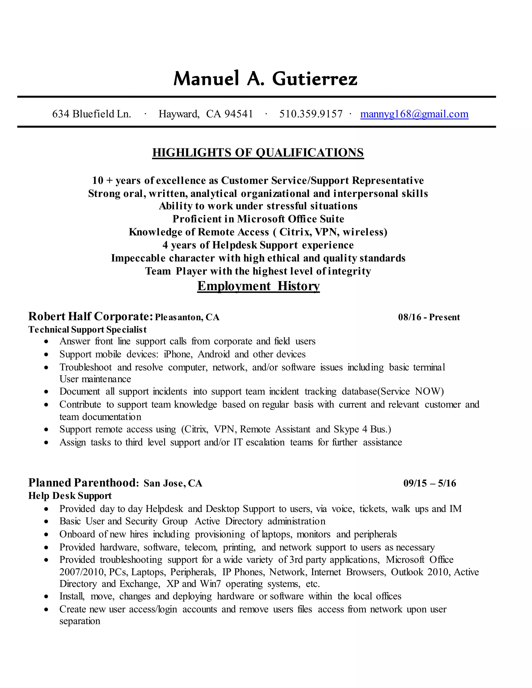 MG Resume 2017 | PDF