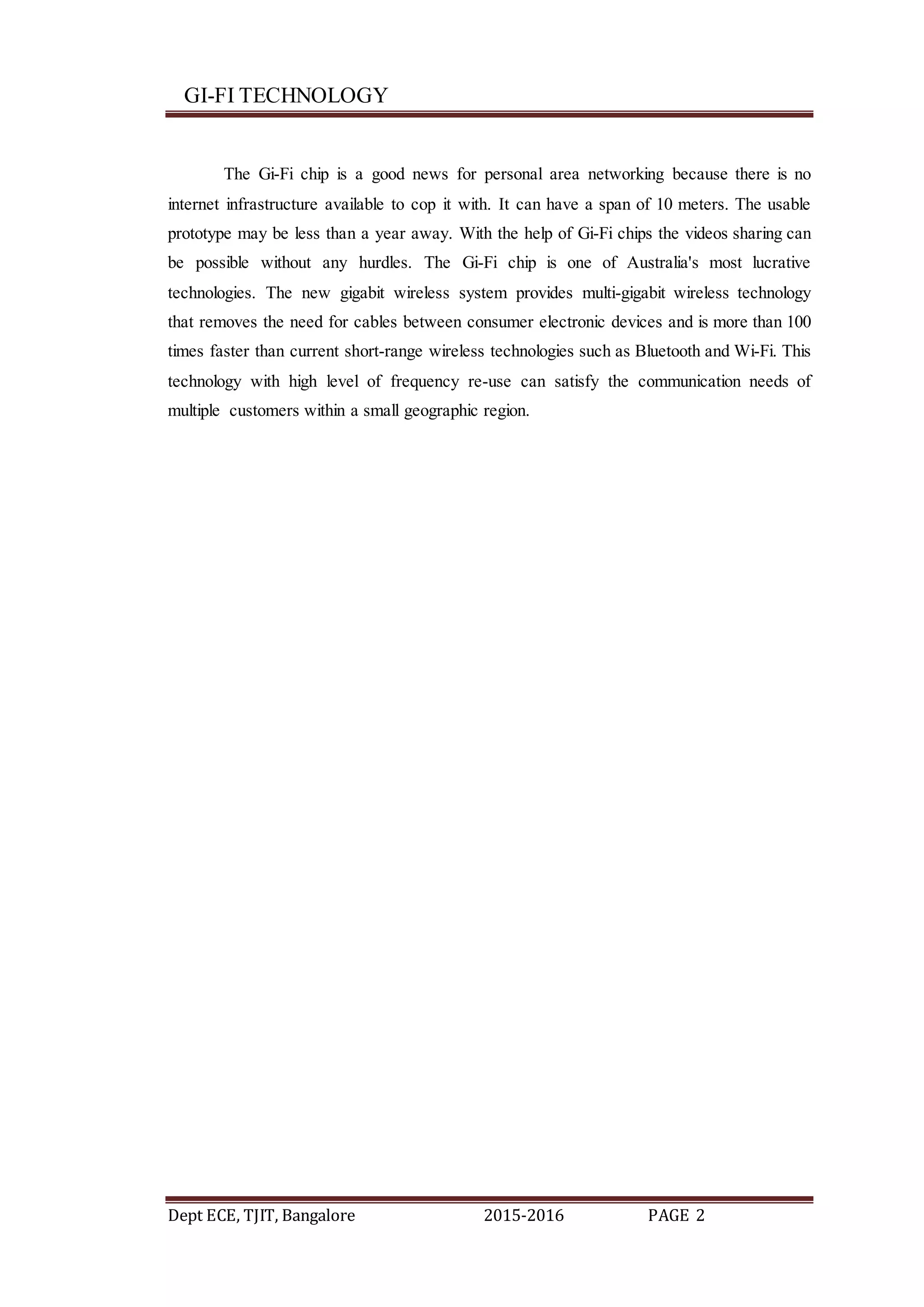 Gi-Fi Technology Report | DOCX