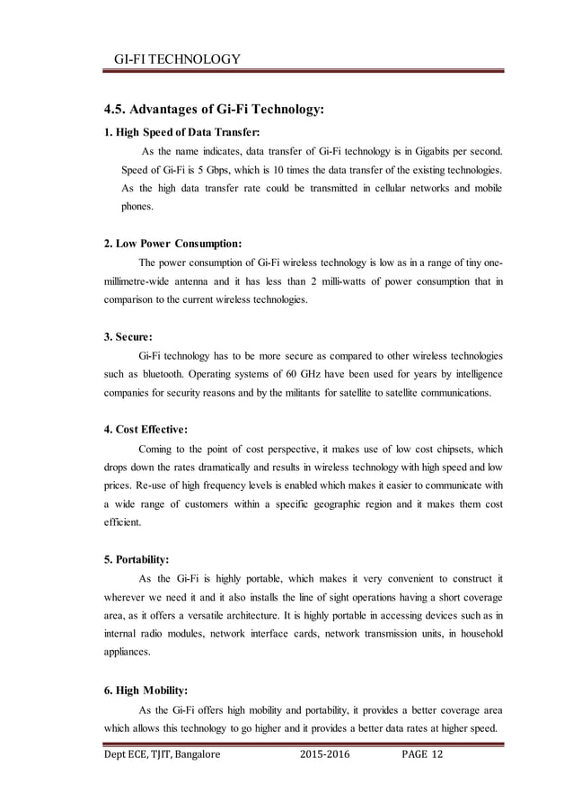 Gi-Fi Technology Report | DOCX