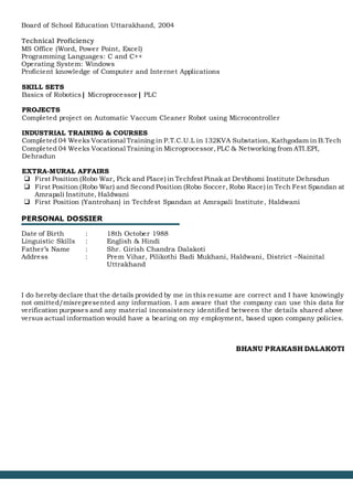 Bhanu Prakash Dalakoti_Resume_ | DOCX