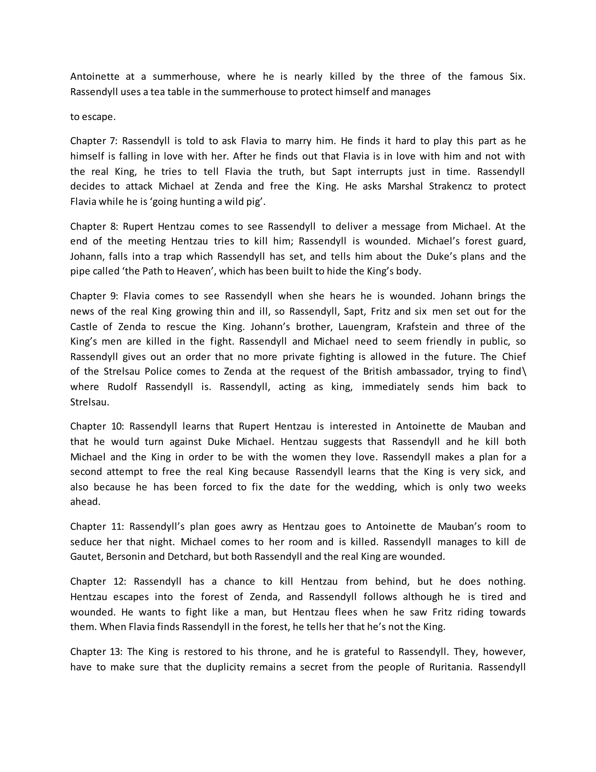 Prisoner of zenda | DOCX