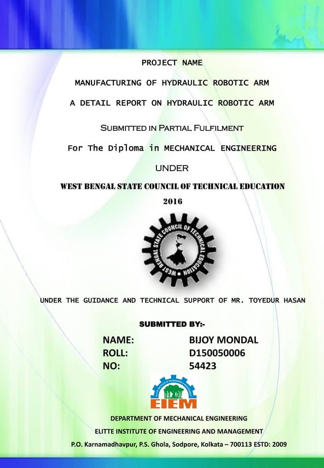 hydraulic robotic arm | PDF | Robotics | Technology & Computing