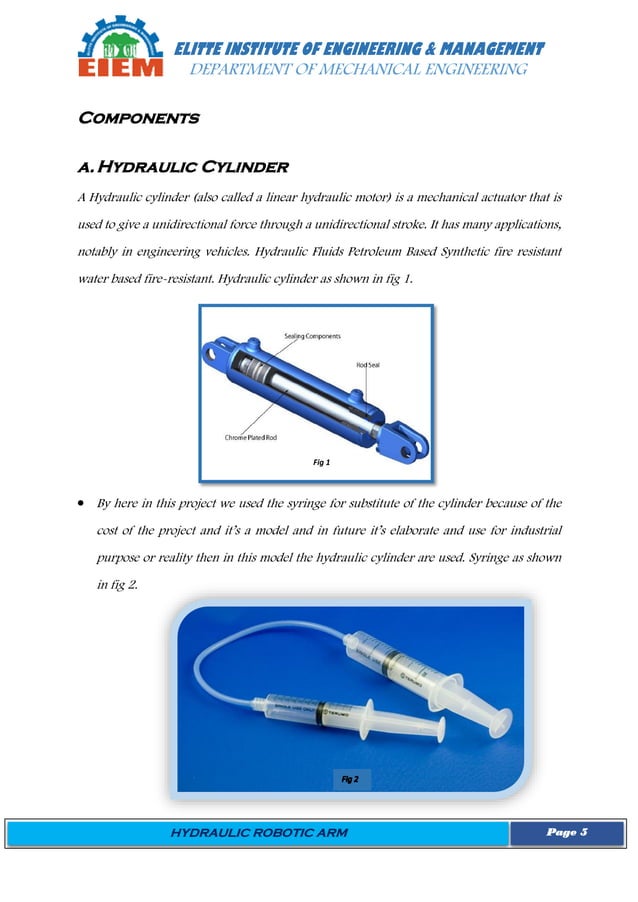 hydraulic robotic arm | PDF | Robotics | Technology & Computing