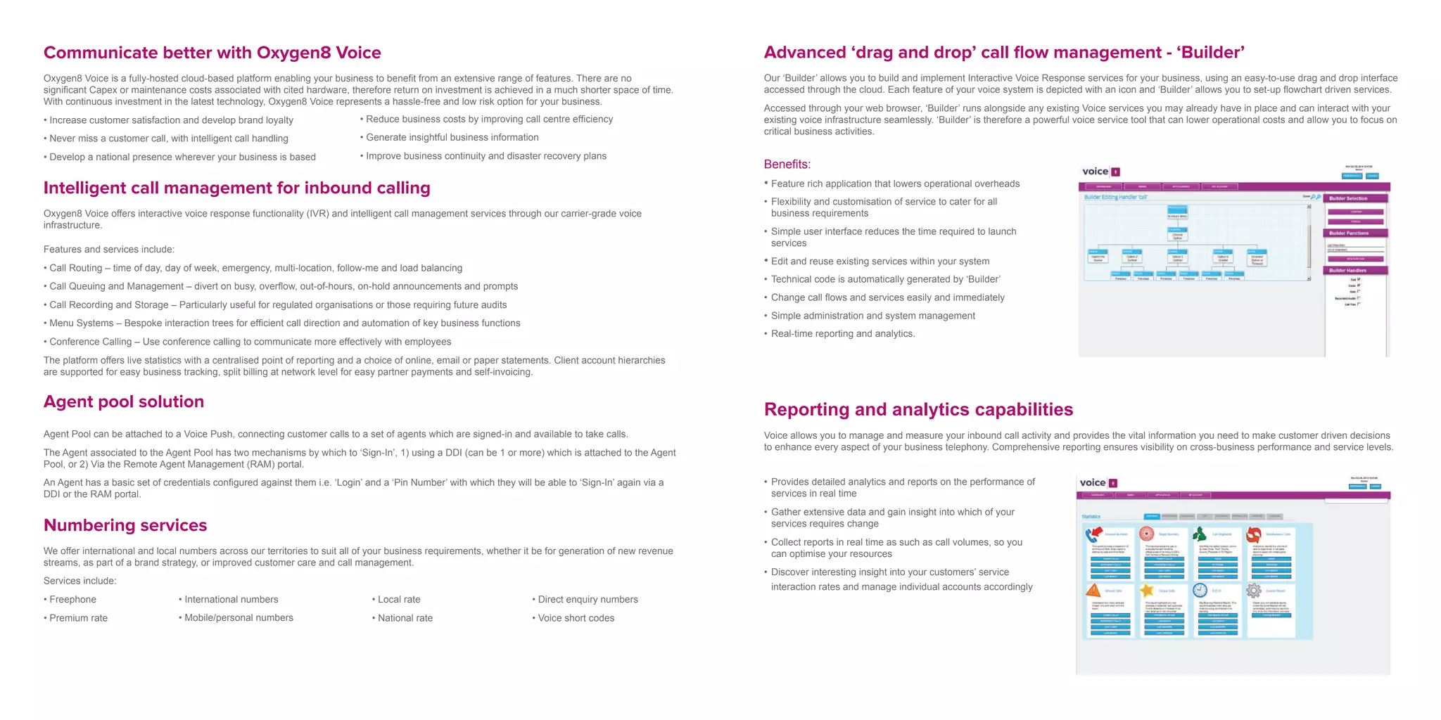 Oxygen8 Voice Brochure | PDF