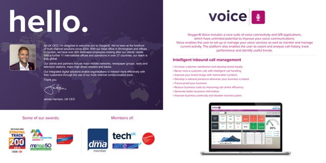 Oxygen8 Voice Brochure | PDF