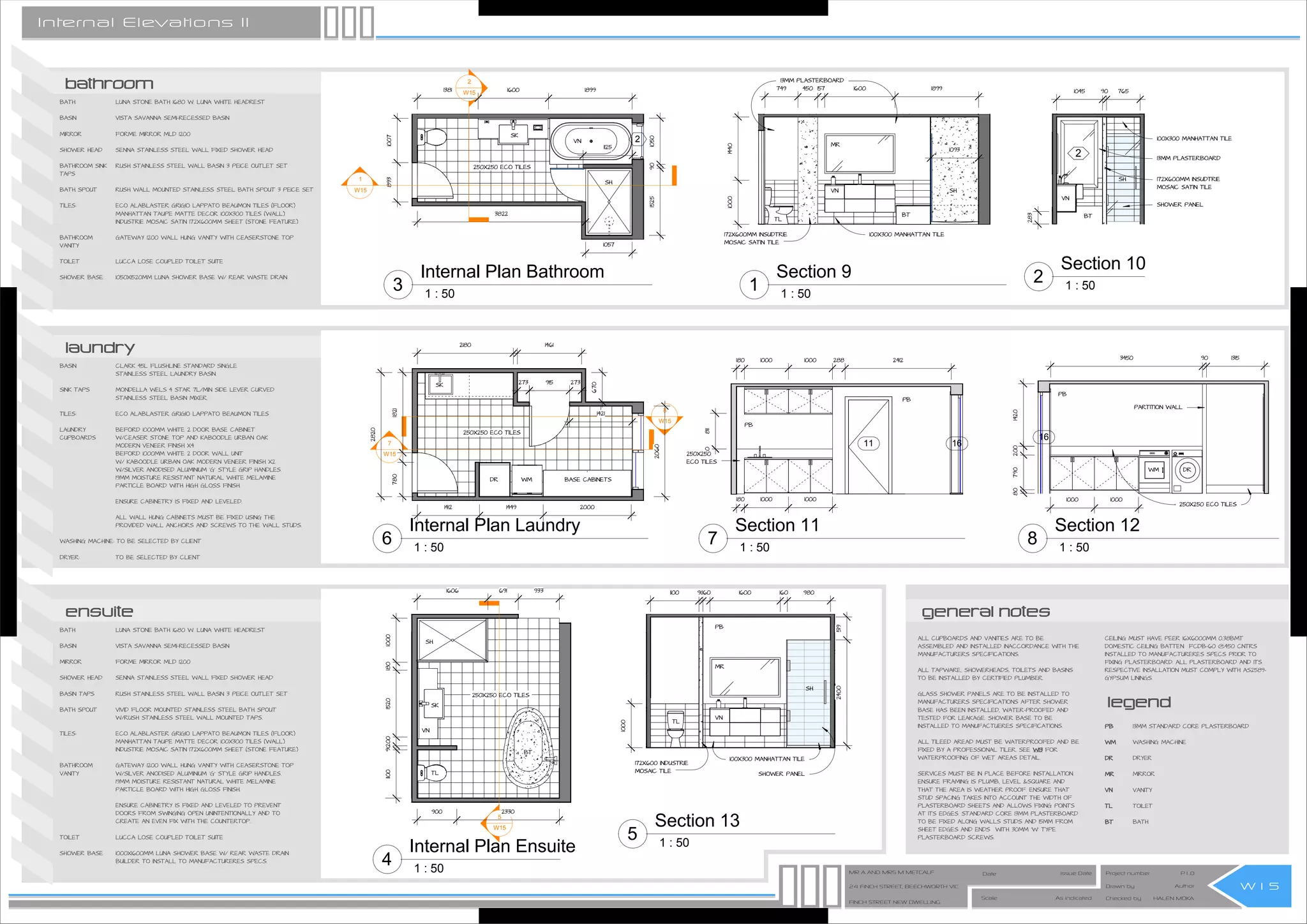 24 Finch St Working Drawings | PDF