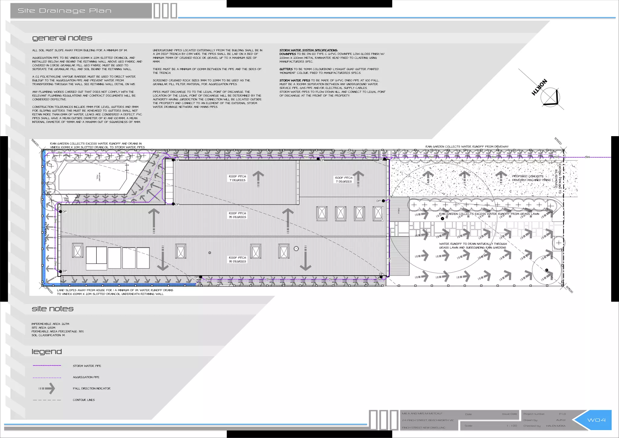24 Finch St Working Drawings | PDF
