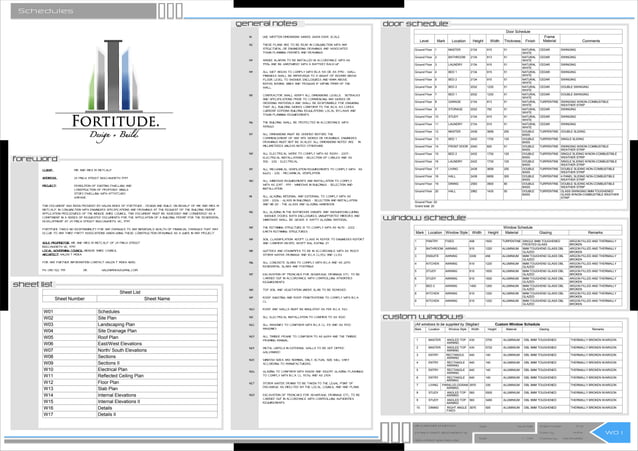 24 Finch St Working Drawings | PPT