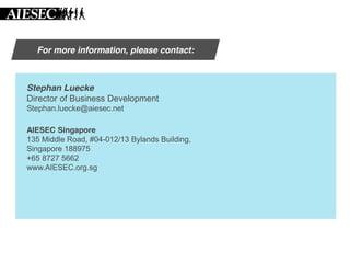 AIESEC Corporate Deck | PDF