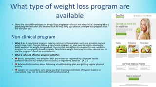 report on weight loss and exercise | PDF