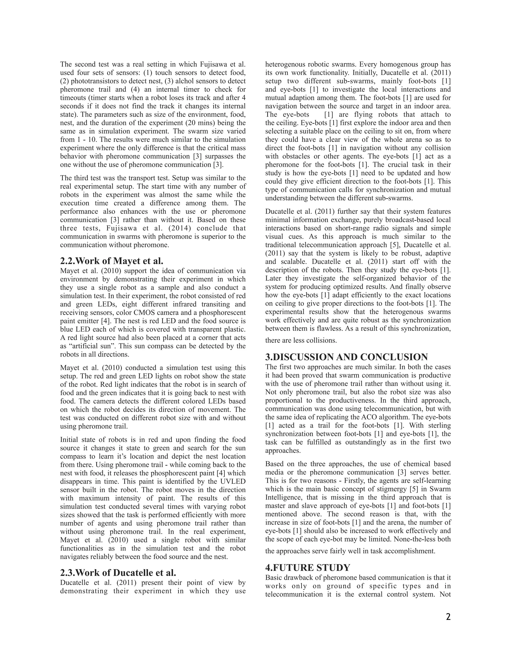 Communication in Swarm Robotics | PDF