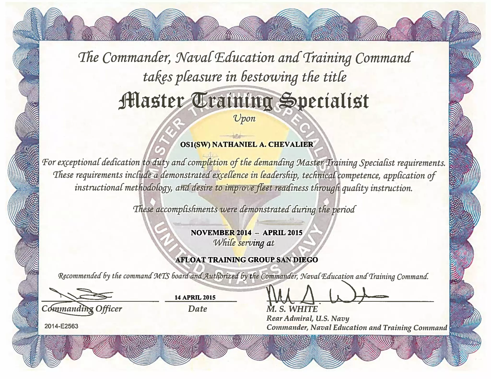 MASTER TRAINING SPECIALIST CERTIFICATE | PDF