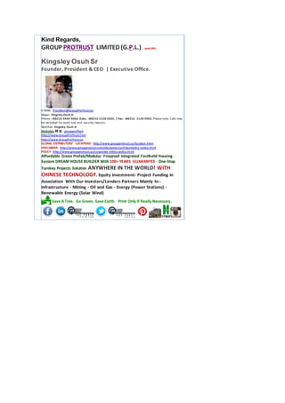 GROUP PROTRUST LIMITED Welcome to our World of Possibilities. | PDF